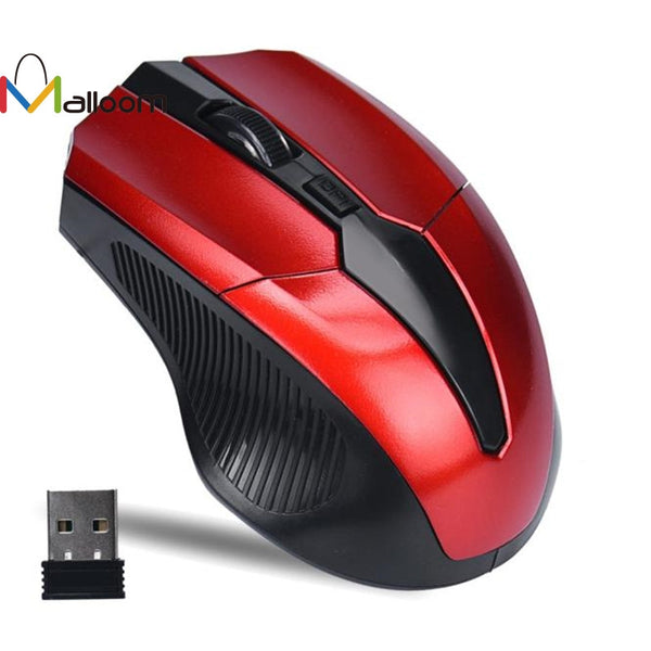 Malloom Mini Adapter Gaming Mouse 2.4GHz Mice Optical Mouse Cordless U ...