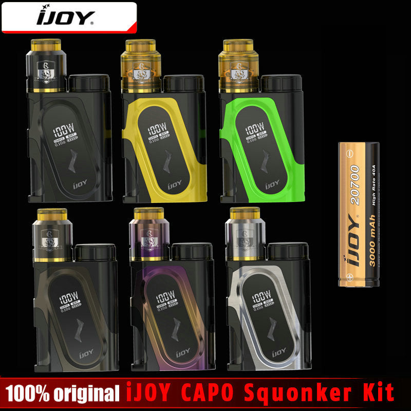 Original iJOY CAPO Squonker Box 100W Electronic Cigarette Mod & CAPO S ...