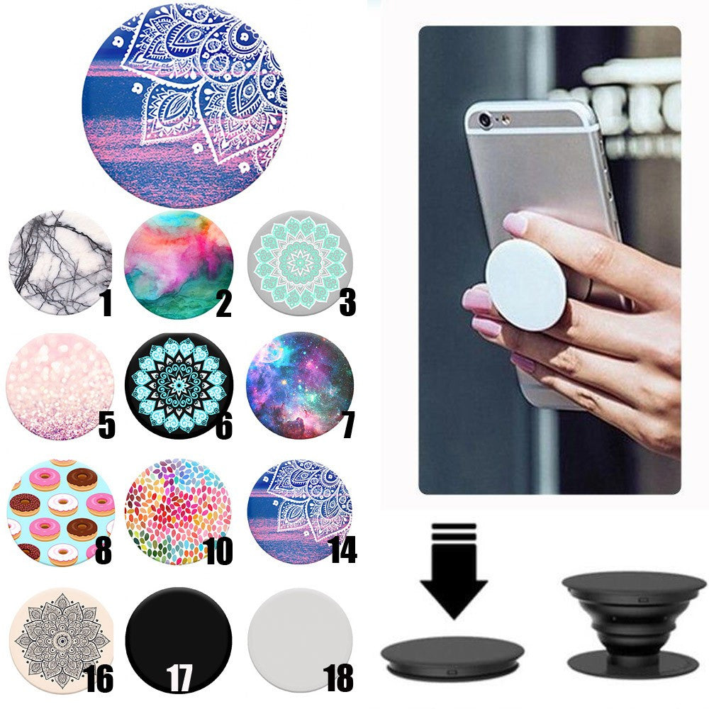 Multi-Function Holder Expanding Stand Grip Pop Socket Mount For Smartp ...