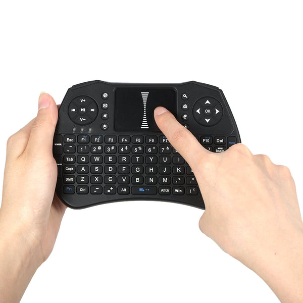 Backlit 2.4GHz Wireless Keyboard Air Mouse Touchpad Handheld Remote Co ...