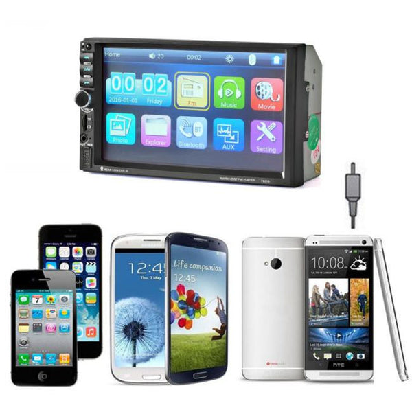 Bluetooth Car Stereo Audio In-Dash Aux Input Receiver SD/USB MP5 Playe ...
